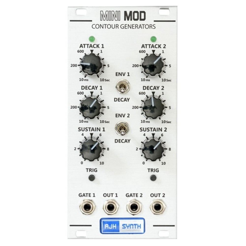 AJH Synth MiniMod Dual Contour Eurorack Module (Silver) - Elevator Sound AJH Synth MiniMod Dual Contour Eurorack Module (Silver) - Elevator Sound