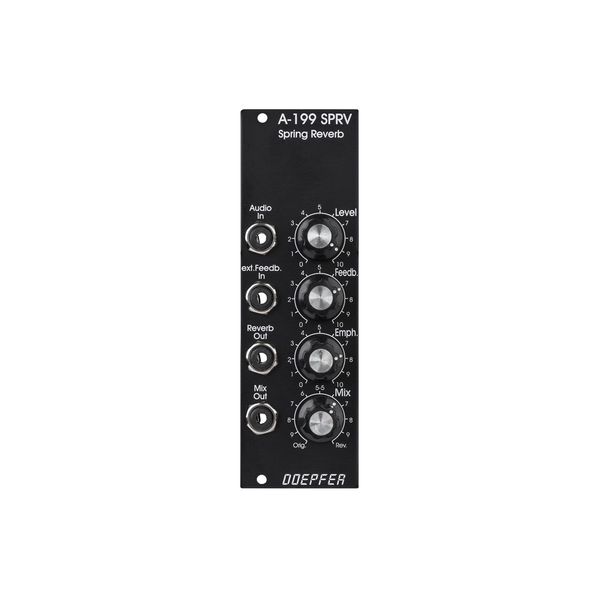 Doepfer A-199-V Eurorack Spring Reverb Module (Black) - Elevator Sound