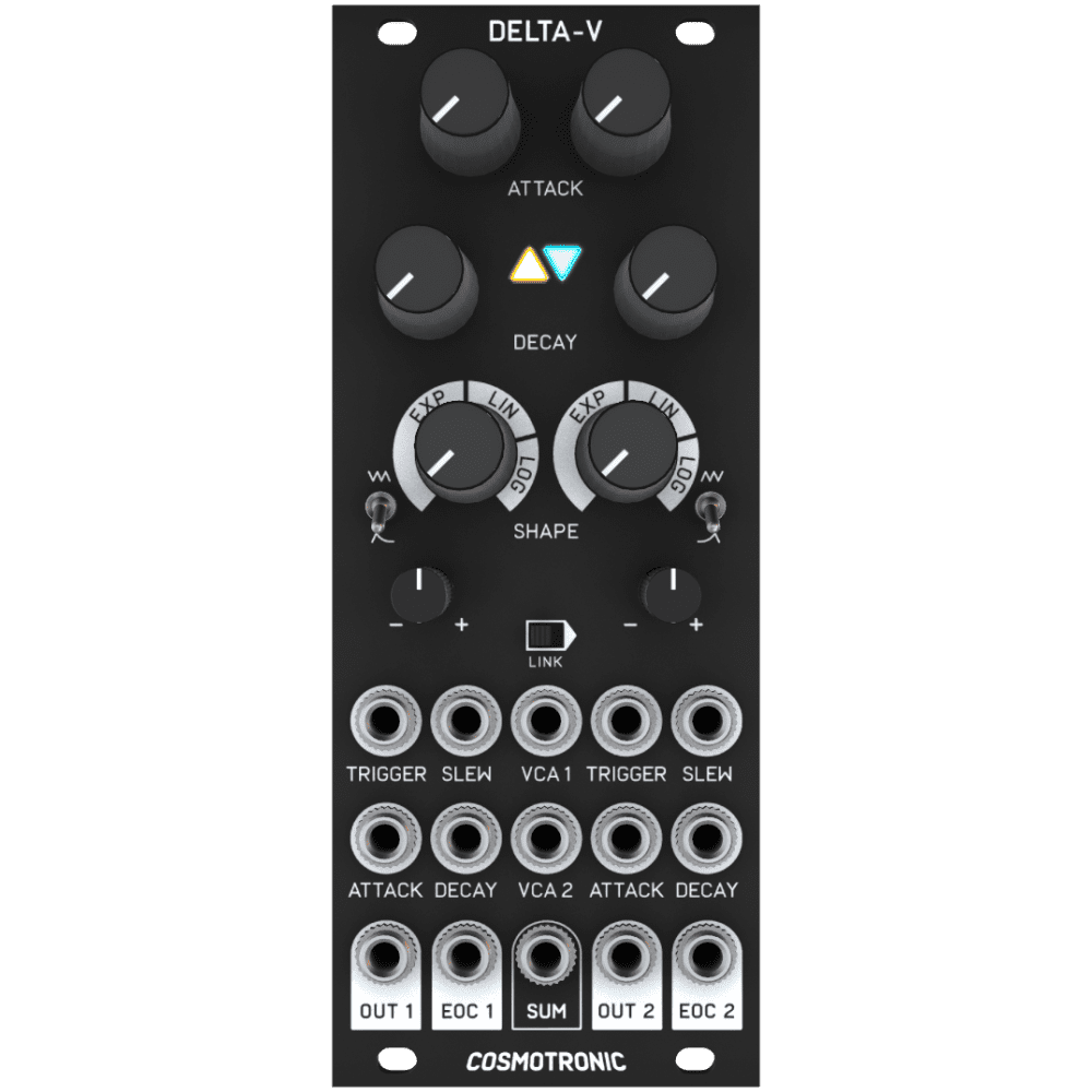 Cosmotronic Delta-V Eurorack Envelope and VCA Module (V2) - Elevator Sound
