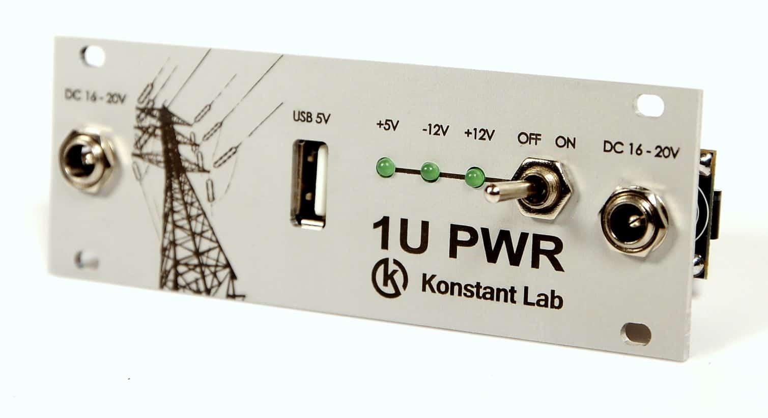 Konstant Lab 1U Eurorack Power Module and PSU (Intellijel) - Elevator Sound