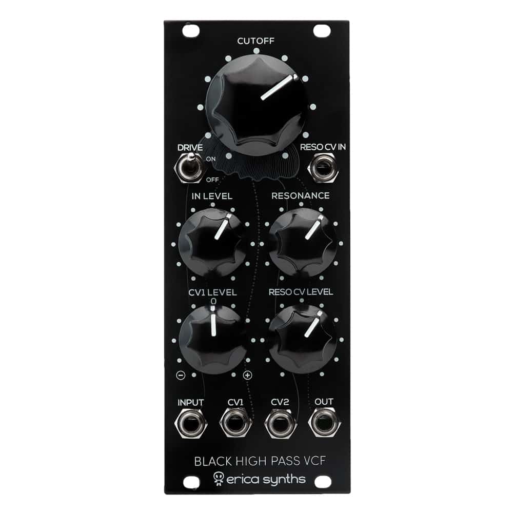 Erica Synths Black High Pass Filter Eurorack VCF Module - Elevator Sound